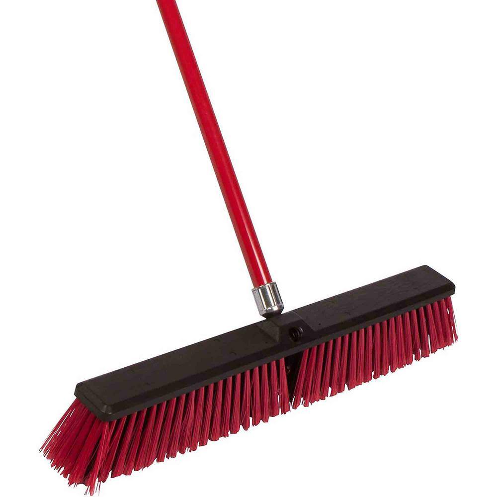 FAWEY TRED INC 24 in. Multi-Surface Angle Broom with Alloy Handle ...