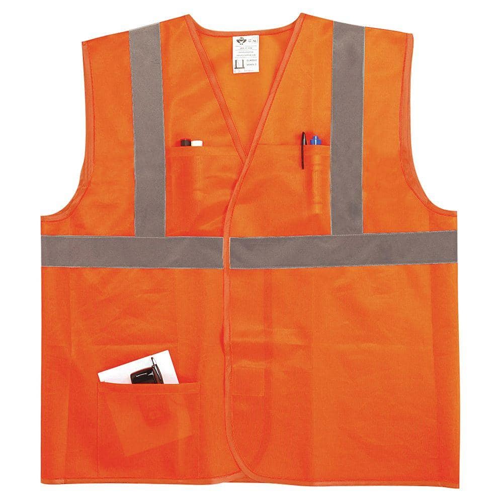 Safety Flag S/M Safety Vest C2ANSI-S/M - The Home Depot