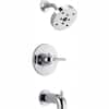 Delta Trinsic 1-Handle Wall Mount Tub and Shower Faucet Trim Kit in ...