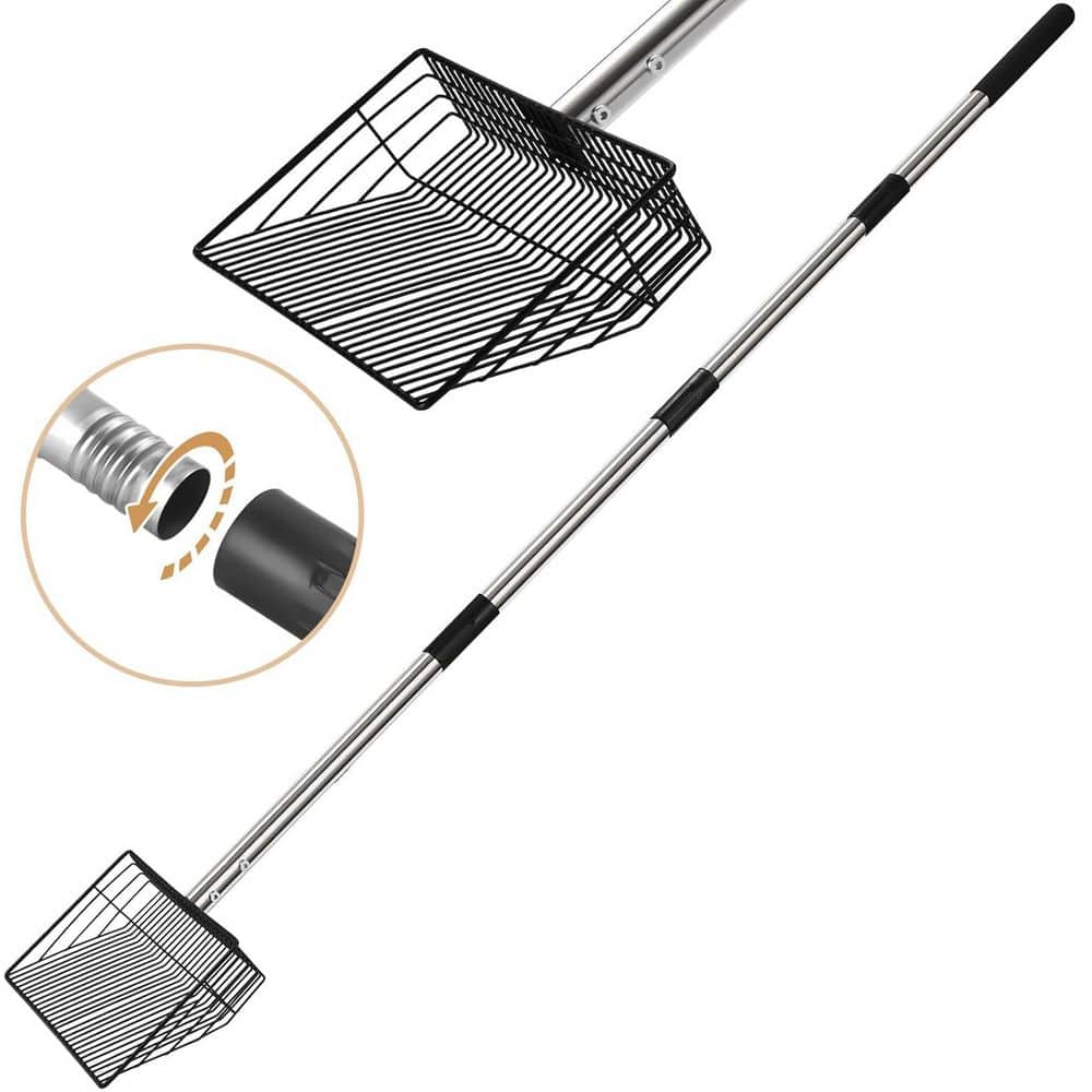 KIWDZFU Large 10 Metal Chicken Poop Scooper Stainless Steel Handle 24 ...