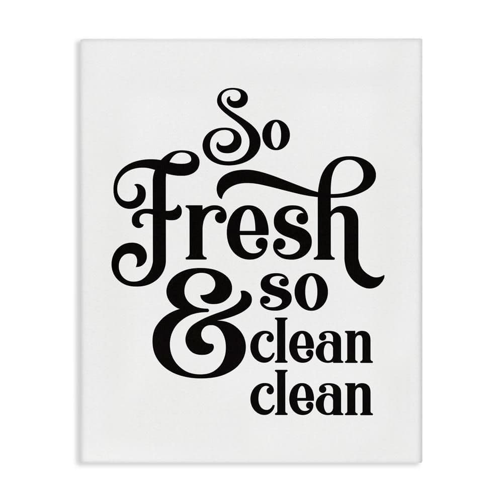 Stupell Industries So Fresh and Clean Phrase Laundry Room Humor by ...