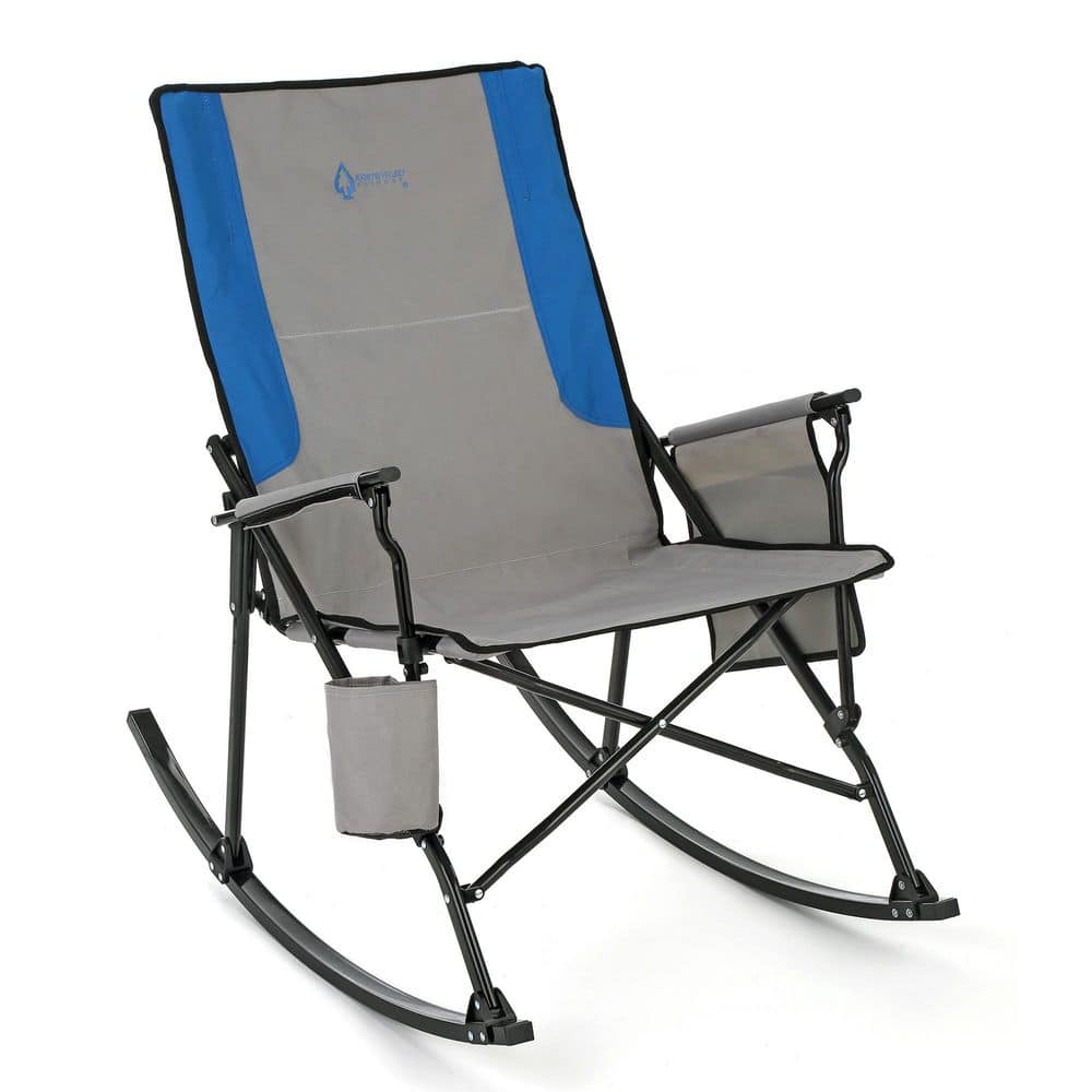 ARROWHEAD OUTDOOR KKS0368U Foldable Rocking Camp Chair With Large Cup ...