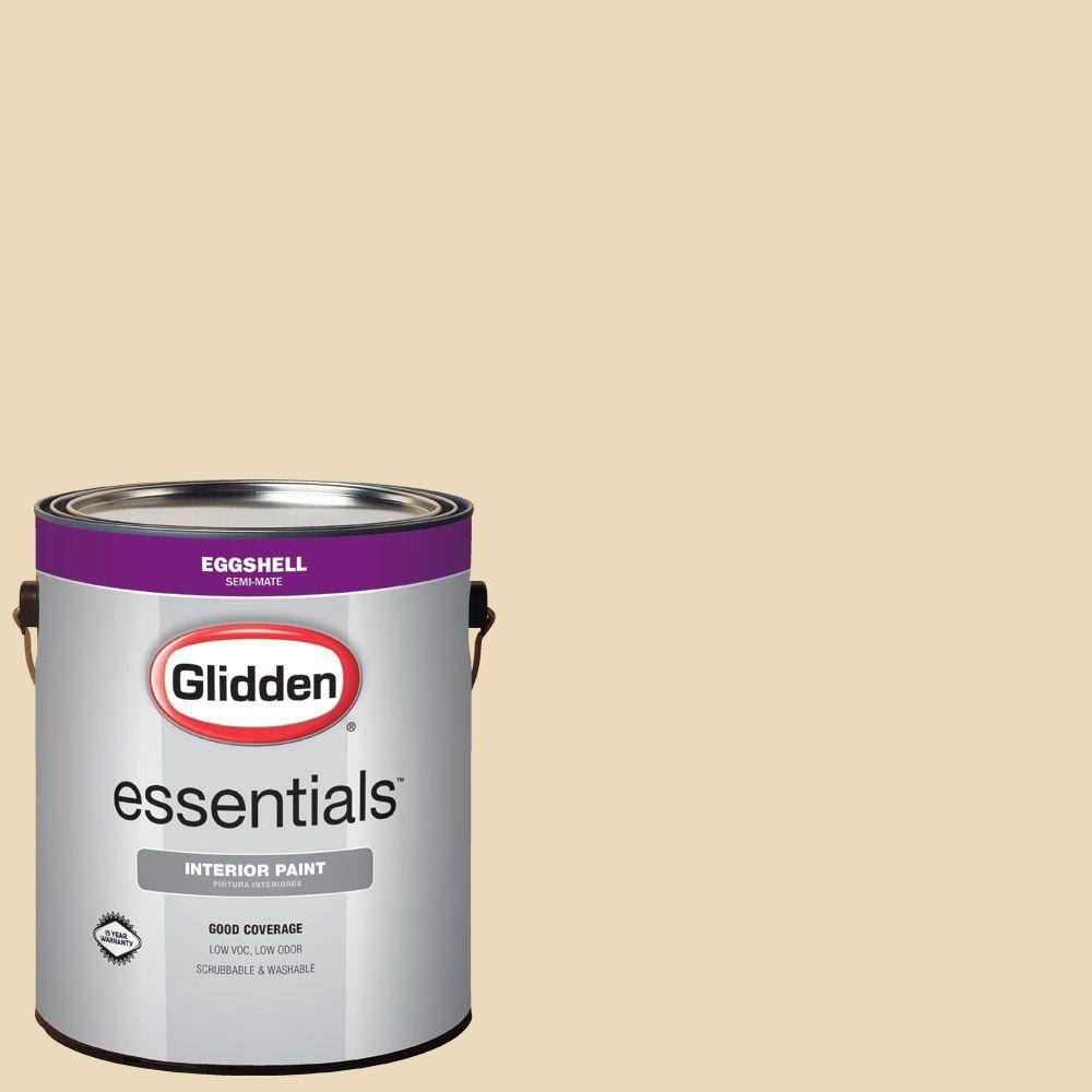 Glidden Essentials 1 gal. #HDGY22 Country Cream Eggshell Interior Paint ...