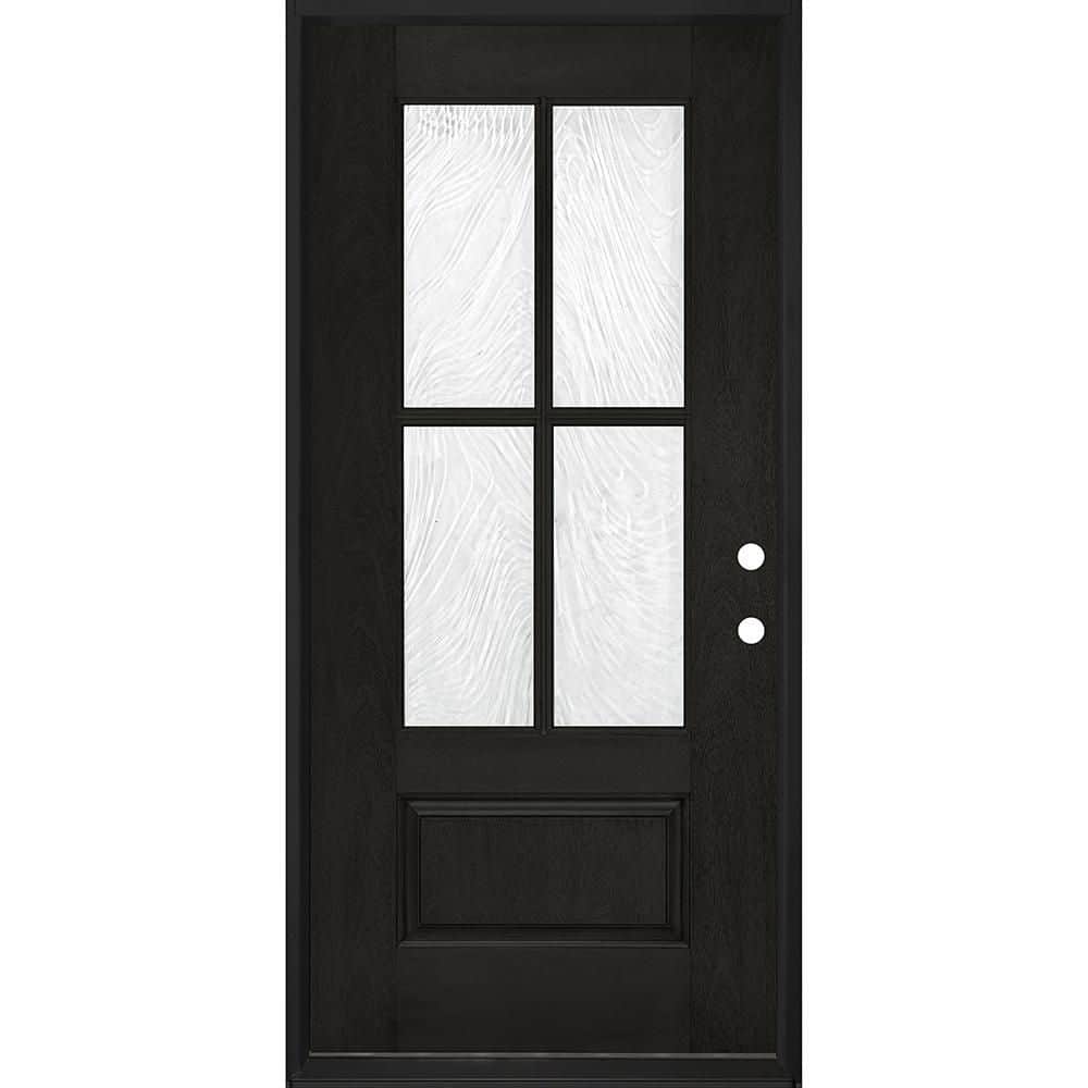 Steves & Sons 36 in. x 80 in. Regency 3/4Lite 4SDL Brook Decorative ...