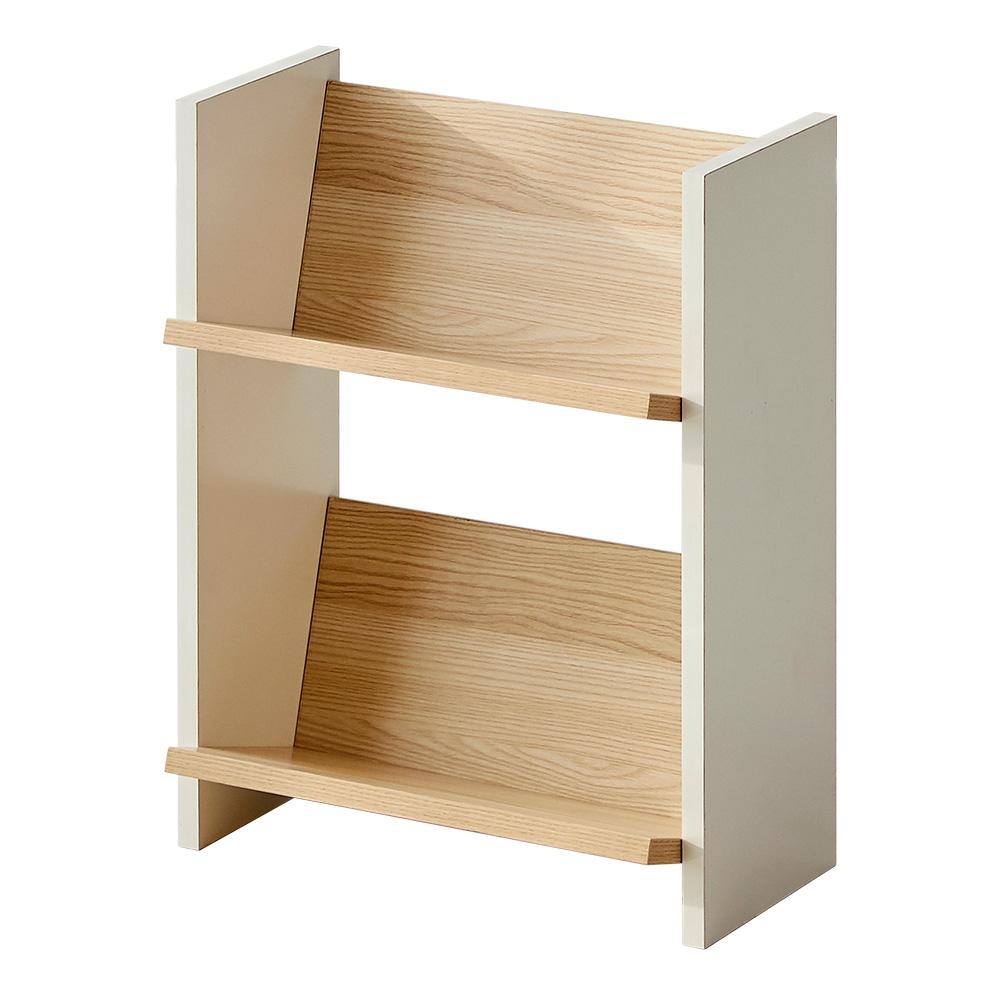 Modoo 22 in. Beige Particle Board 2-Shelf Standard Bookcase-ML-MD-2TBP ...