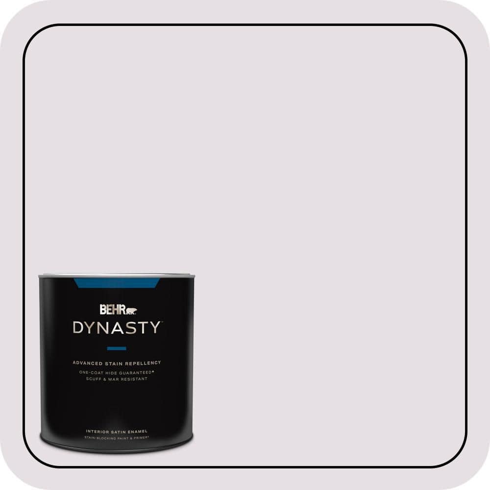 BEHR DYNASTY 1 qt. #670E-2 Pearl Violet Satin Enamel Stain-Blocking ...