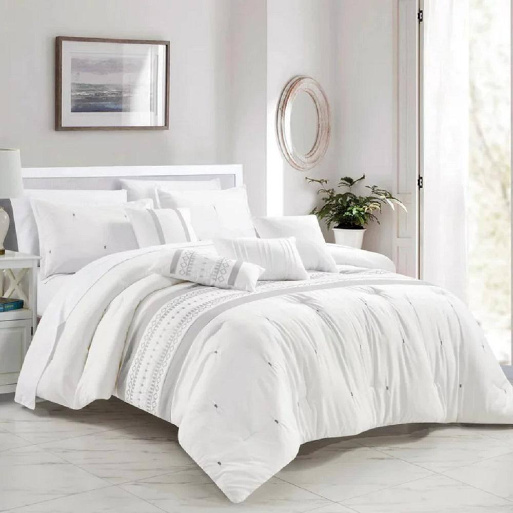 Shatex 7 Pieces Comforter set with ultra-soft, wrinkle resistant fabric ...