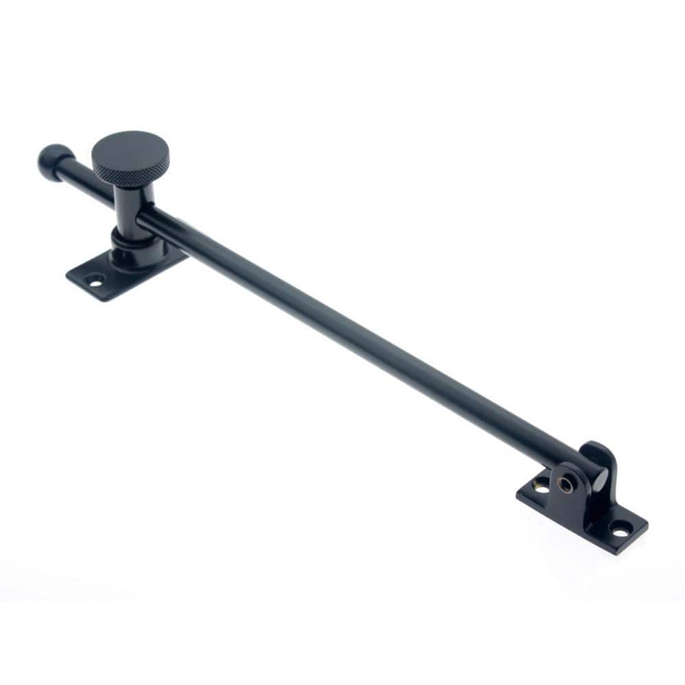 idh by St. Simons 10 in. Matte Black Solid Brass Single-arm casement ...