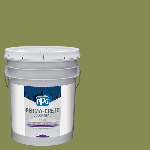 Reviews for Perma-Crete Color Seal 5 gal. PPG1119-7 Glade Green Satin ...
