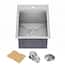 KRAUS Kore Drop-In/Undermount 16-Gauge Stainless Steel 28 in. Single ...