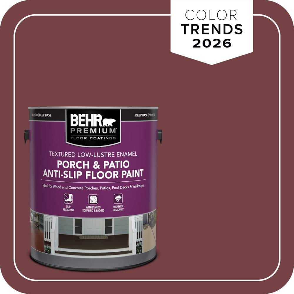 BEHR PREMIUM 1 gal. #MQ1-15 Rumors Textured Low-Lustre Enamel Interior ...