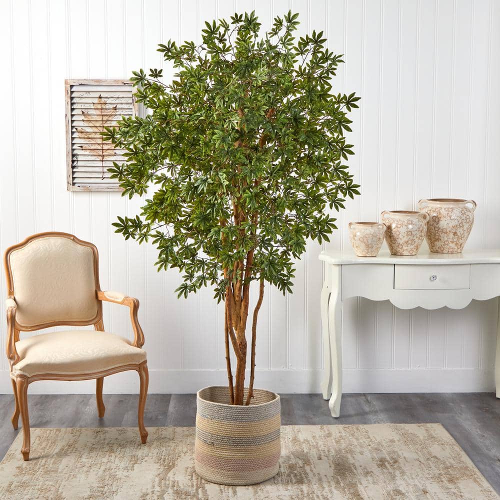 Nearly Natural 6 ft. Green Japanese Maple Artificial Tree in Handmade ...