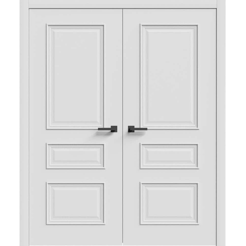 Sartodoors 7833 48 in. x 80 in. Sold Core White Enamel Color Wood ...