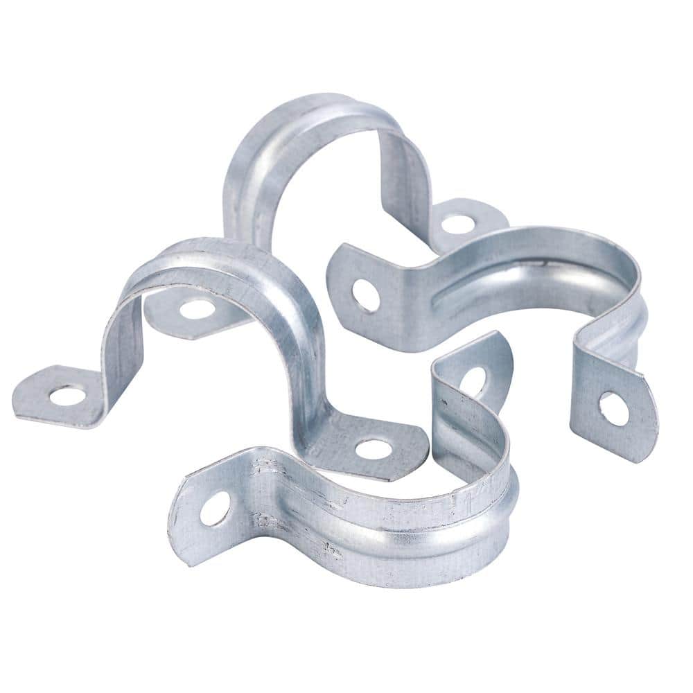 Oatey 1 in. Galvanized 2-Hole Pipe Hanger Strap (4-Pack) 33544 - The ...