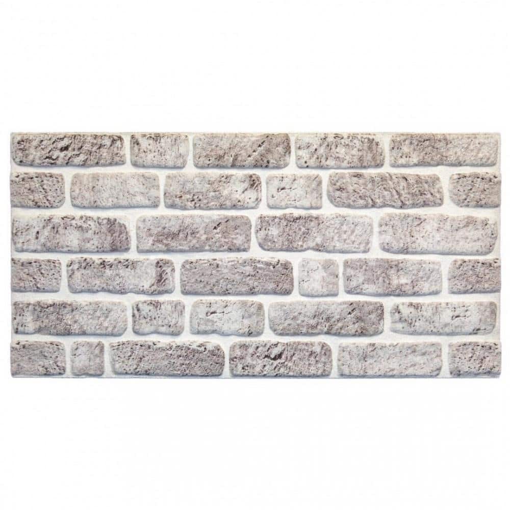 Dundee Deco Falkirk Uffcott 4/5 in. x 3-1/4 ft. x 1-3/5 ft. White Grey ...