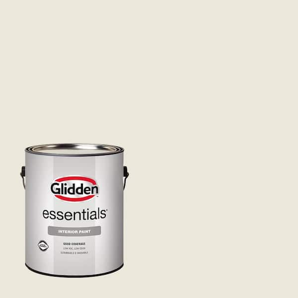 Glidden Essentials 1-gal. PPG1102-1 Enduring Ice Flat Interior Paint ...