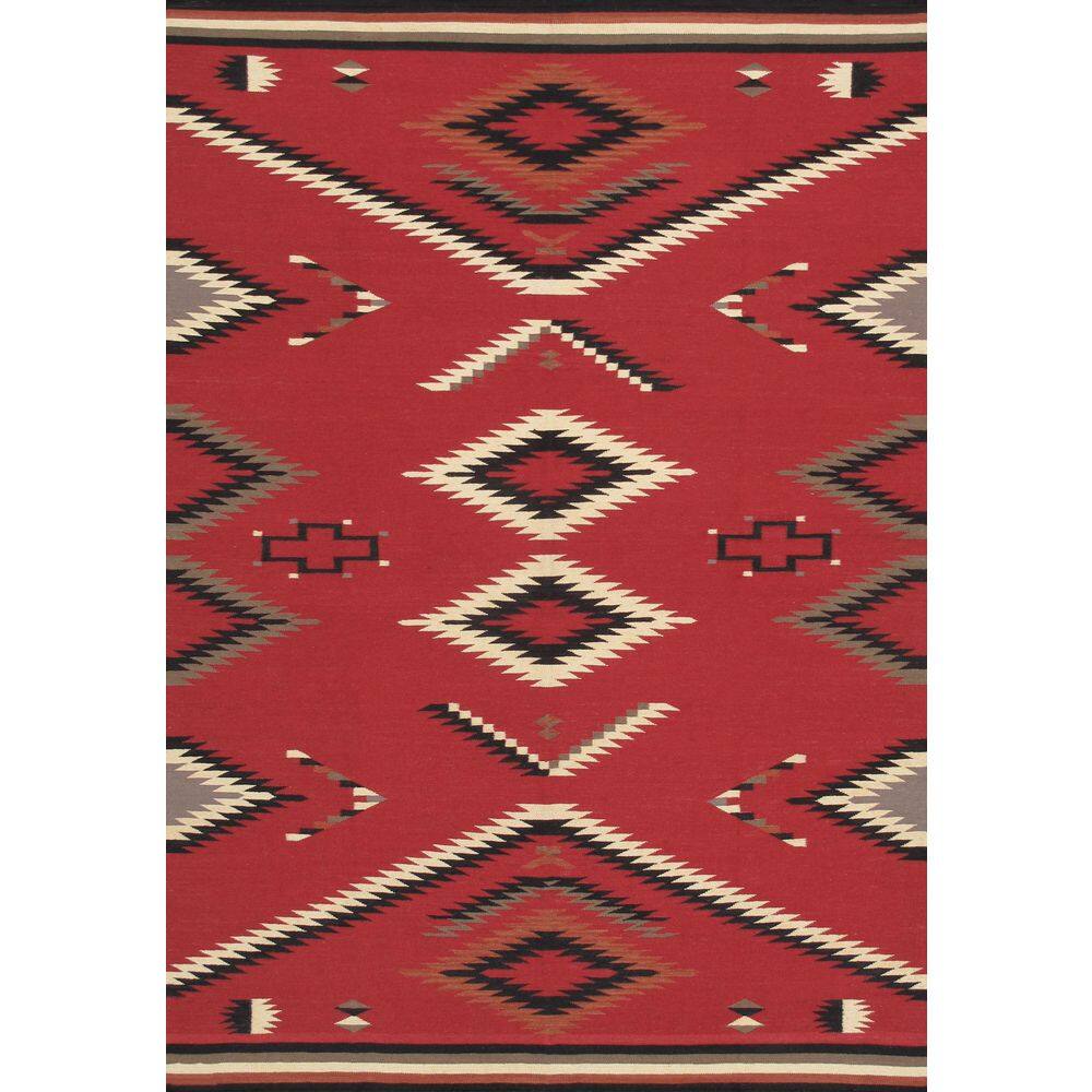Pasargad Home Tuscany Red/Multi 6 ft. x 9 ft. Geomatric Area Rug PNT ...