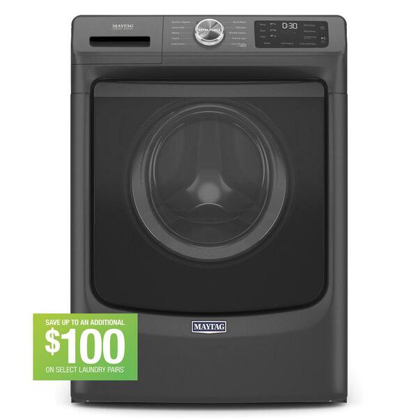 Maytag 4.5 cu. ft. Front Load Washer in Volcano Black MHW5630MBK - The ...
