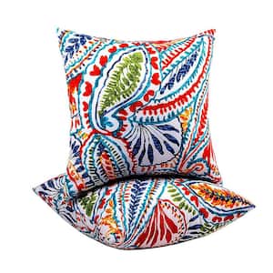 18 in. x 18 in Outdoor Waterproof Throw Pillow Covers Decorative Spring ...