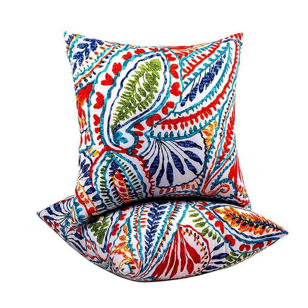 Outdoor Pillows Waterproof (Set-2) Outdoor Throw Pillows with Insert ...