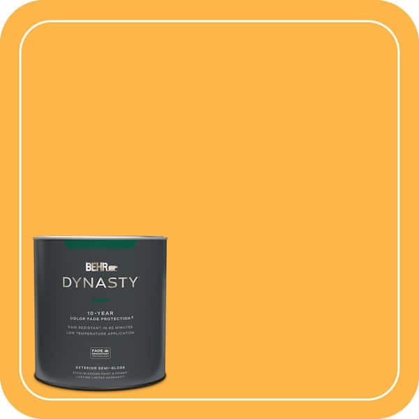 BEHR DYNASTY 1 qt. #300B-6 Glorious Gold Semi-Gloss Exterior Stain ...