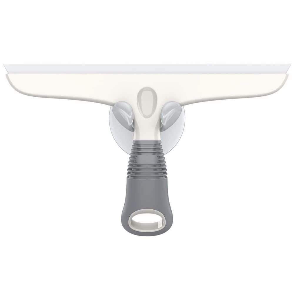 Augbeer 10 in. All-Purpose Silicone Squeegee with Suction Hook for ...