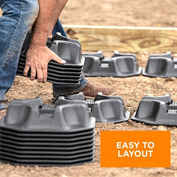 CAMO 2.2 lb. Deck Block for Joist and Post Foundation (8-Count) 0420001 ...