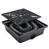 Amerimax Home Products Stealth Drain 12 in. Black Vinyl Catch Basin ...