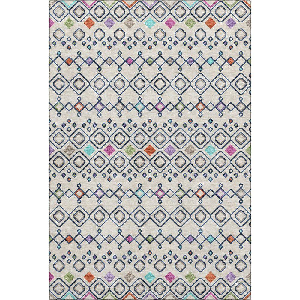 Addison Rugs Mayfield Premium Machine Washable Abstract AMF938 Linen 3 ...