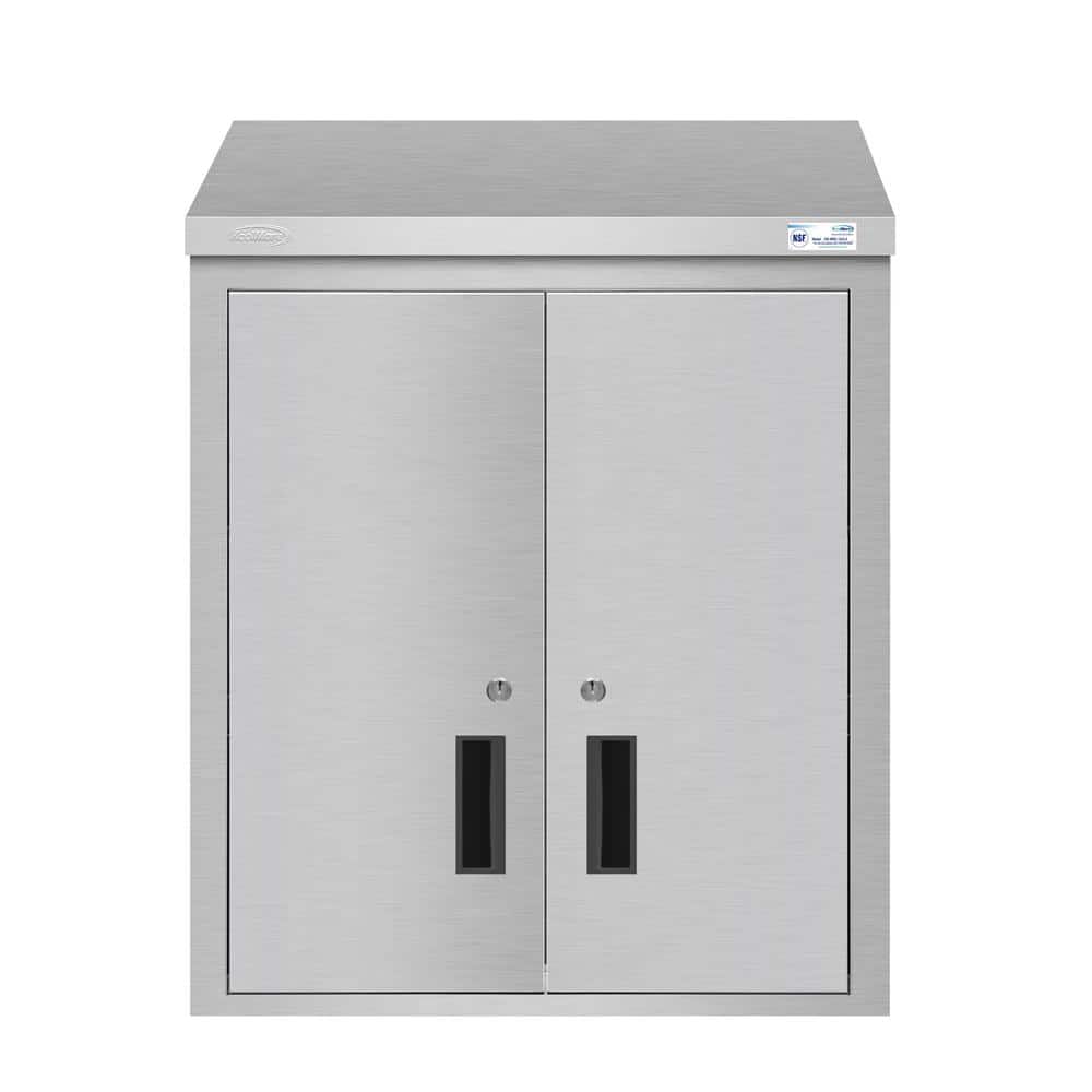 Koolmore 24 in. Stainless Steel Wall Cabinet with Hinged Doors KM-SSCFW ...