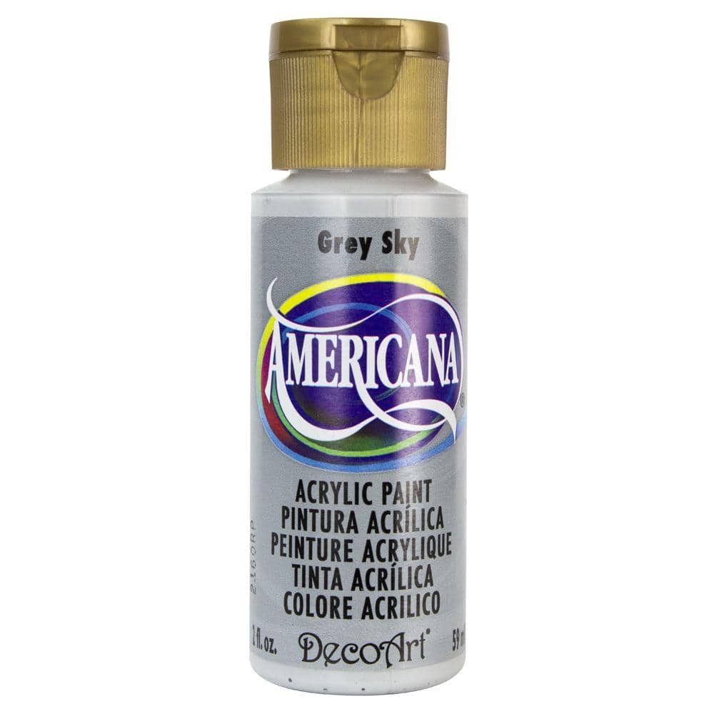 DecoArt Americana 2 oz. Grey Sky Acrylic Paint DA111-3 - The Home Depot