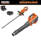RIDGID 18V Brushless 130 MPH 510 CFM Cordless Battery Leaf Blower and ...