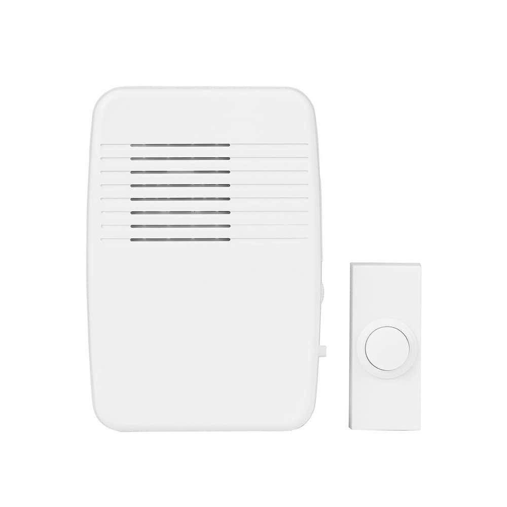 Heath Zenith White Plastic Wireless Plug-In Doorbell Kit 91008727 - The ...