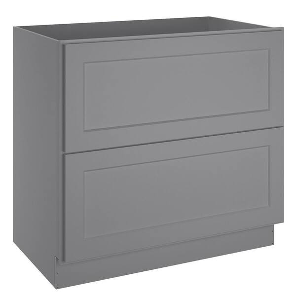 Homeibro 36 In W X 24 In D X 34 5 In H In Shaker Gray Plywood Ready