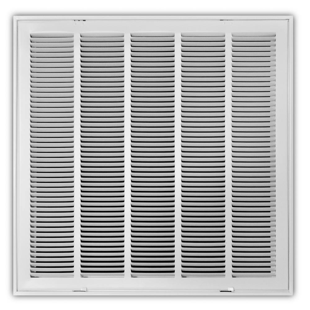 Everbilt 24 In X 24 In Steel Return Air Filter Grille In White