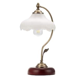 OLUZO 16.3 in. Modern Melting Wax Lamp Table Lamp with White Glass ...