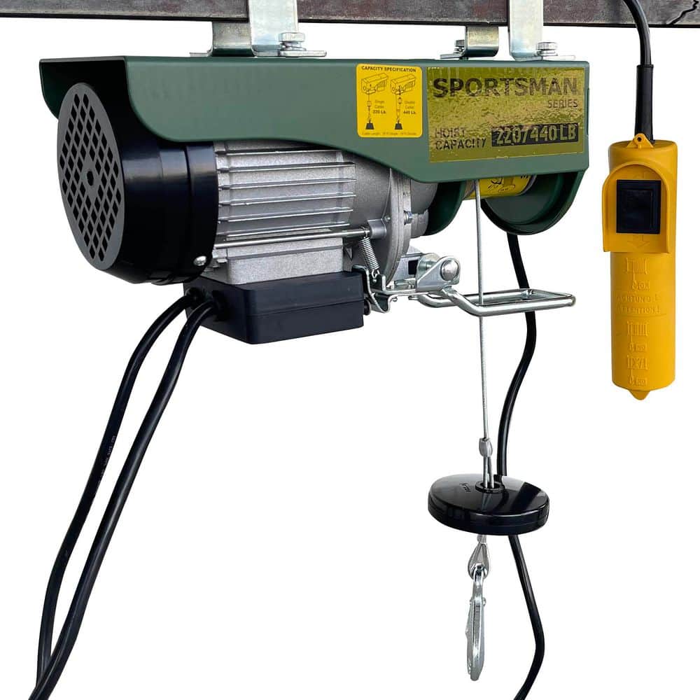 Buffalo Tools 440 lb. Electric Cable Hoist with Wired Control Switch ...