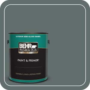 BEHR PREMIUM PLUS 8 oz. #PPU12-19 Mountain Pine Semi-Gloss Interior ...