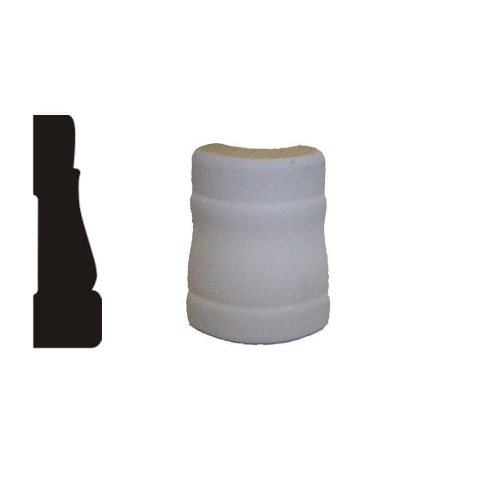 WM 356 5/8 in. x 1-3/4 in. x 2-1/4 in. MDF Primed Radius Base Outside ...