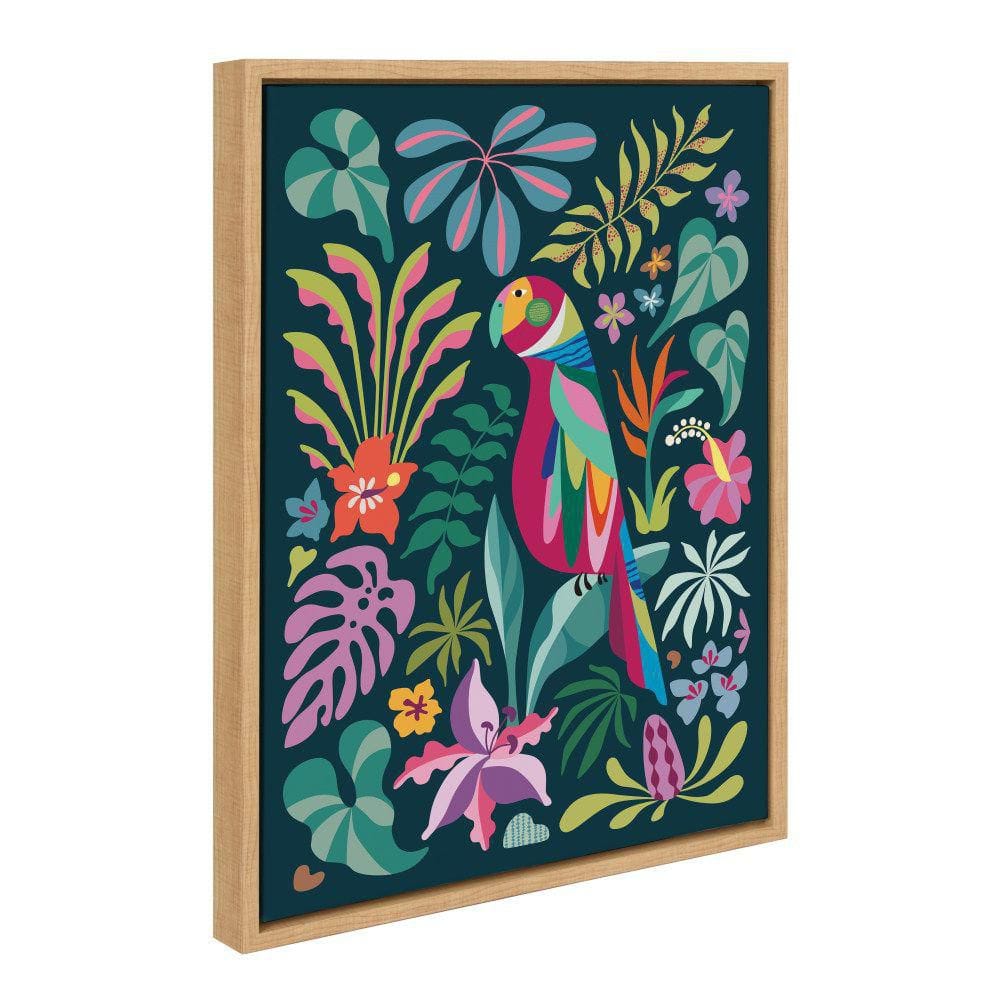 Kate and Laurel Sylvie "Tropical Parrot" by Rachel Lee Framed Art Print ...