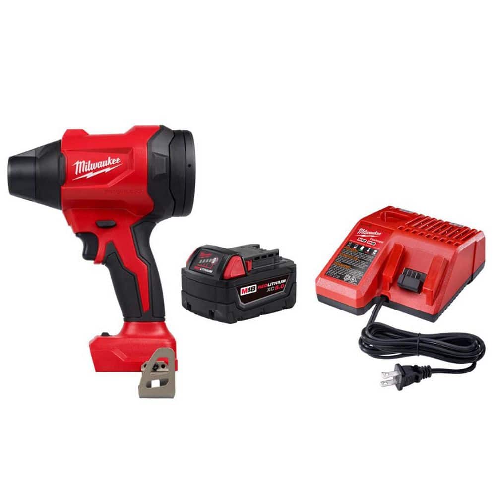 Milwaukee M18 18V Lithium-Ion Cordless Brushless Precision Blower with ...