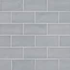 Ivy Hill Tile Delphi Midnight Blue 4.33 in. x 8.66 in. Polished Glass ...