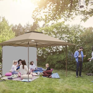 EAGLE PEAK 13 ft. x 13 ft. Outdoor Patio Pop-Up Instant Canopy Tent ...
