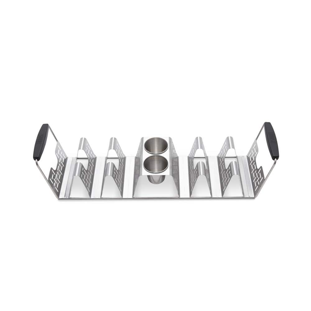 Weber Taco Rack in Stainless Steel 3400073 - The Home Depot