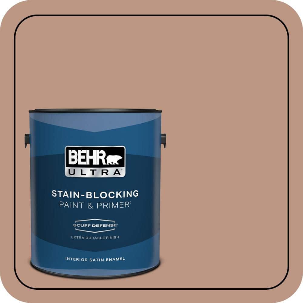 BEHR ULTRA 1 gal. #S190-4 Spiced Brandy Extra Durable Satin Enamel ...