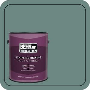 BEHR PREMIUM PLUS 8 oz. #480F-5 Marsh Creek Semi-Gloss Interior ...