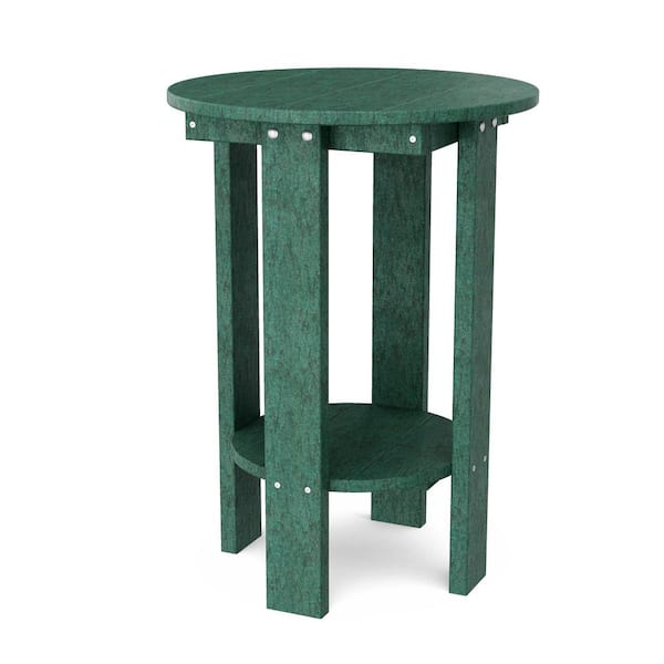 Wildridge Heritage Turf Green HDPE Plastic Outdoor Side Table LCC-152 ...