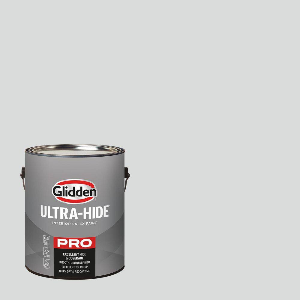 Glidden Ultra-Hide 1 gal. PPG1001-3 Thin Ice Ultra Flat Interior Paint ...