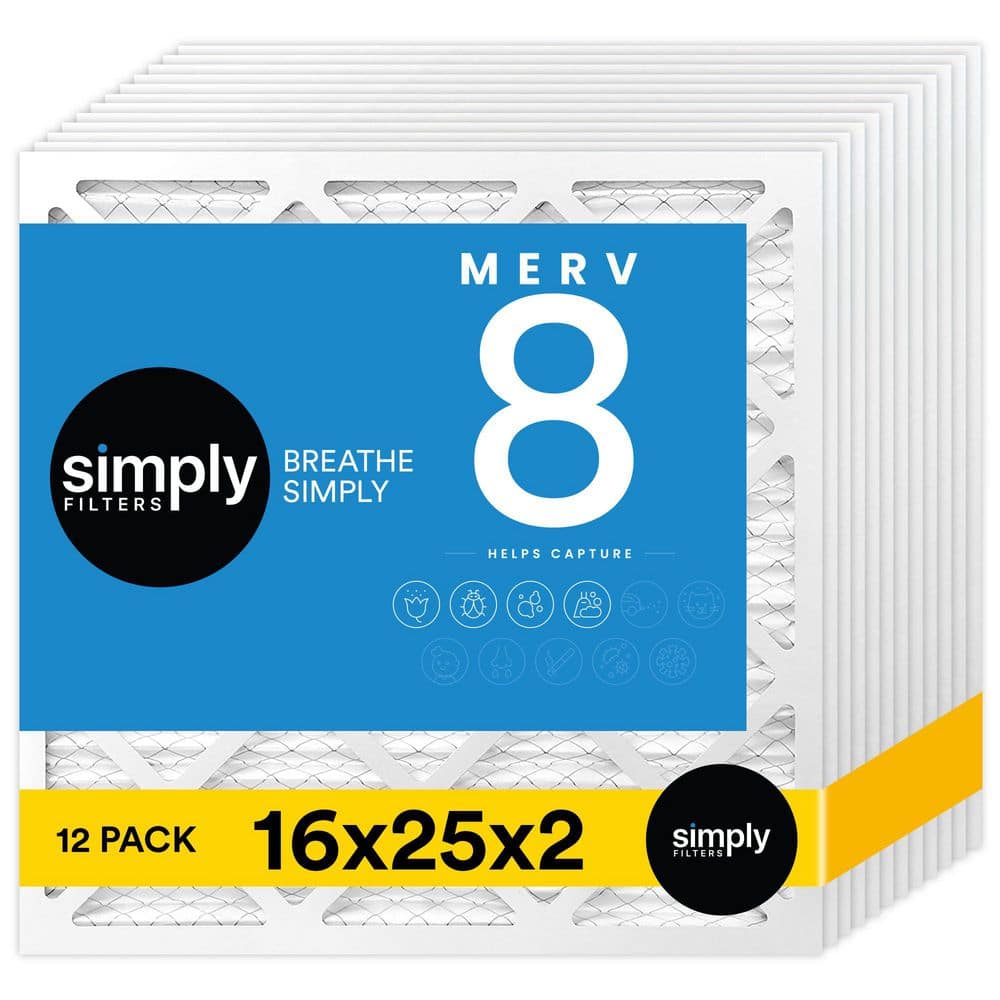 Reviews for Simply 16 in. x 25 in. x 2 in. MERV 8 MPR 600 Pleated ...
