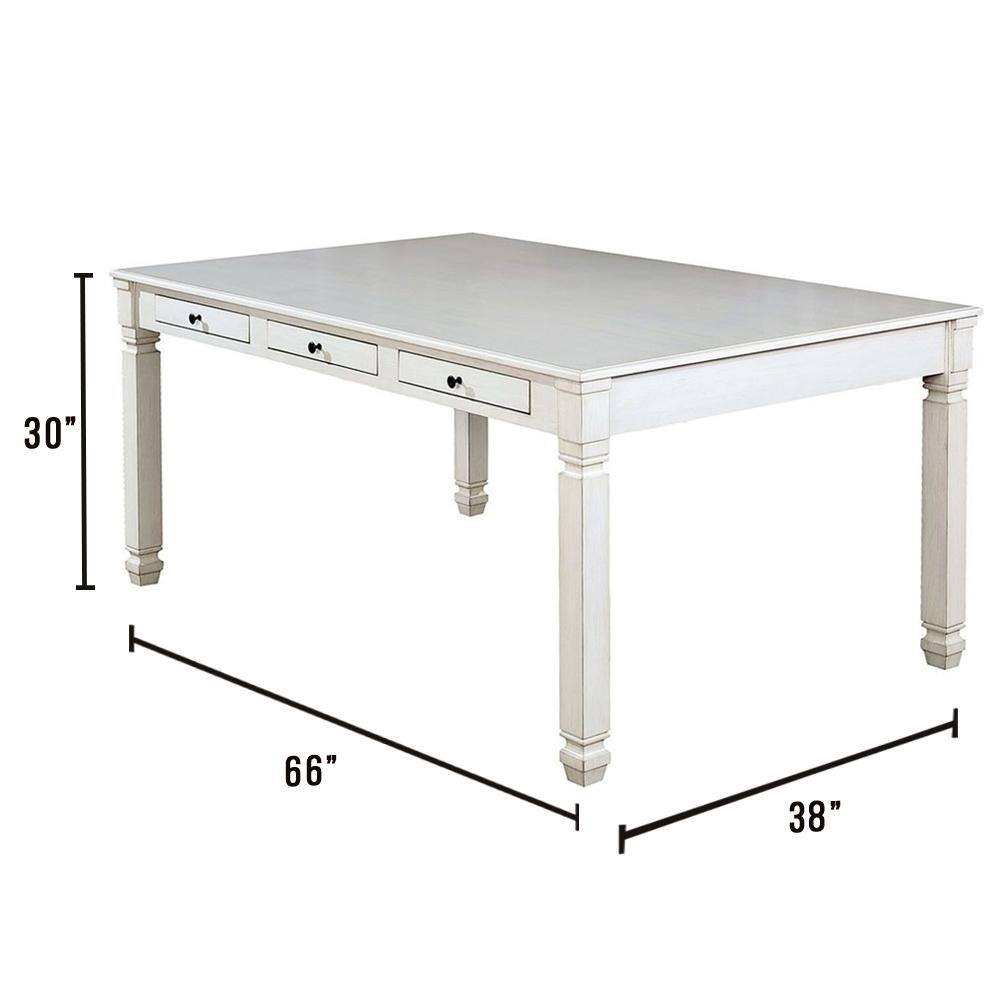 William's Home Furnishing Kaliyah Vintage White Transitional Style ...